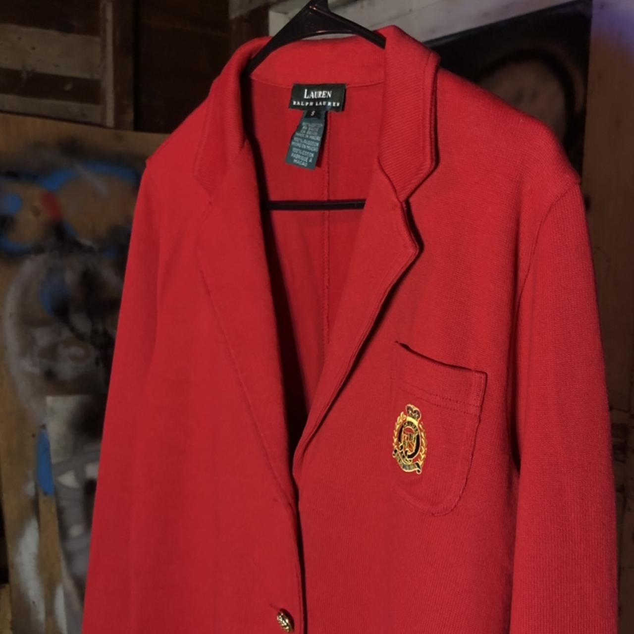 Vibrant red Lauren Ralph Lauren women’s cotton... - Depop