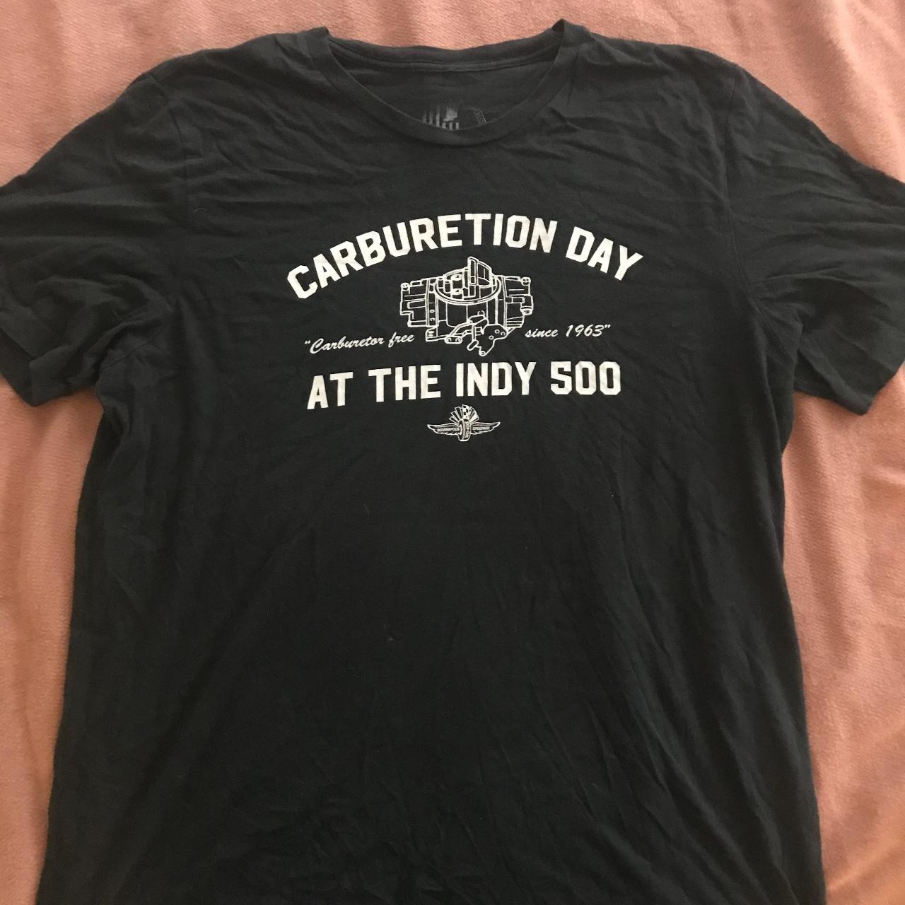 Indy 500 Carburation Day race car retro NASCAR yeet... - Depop