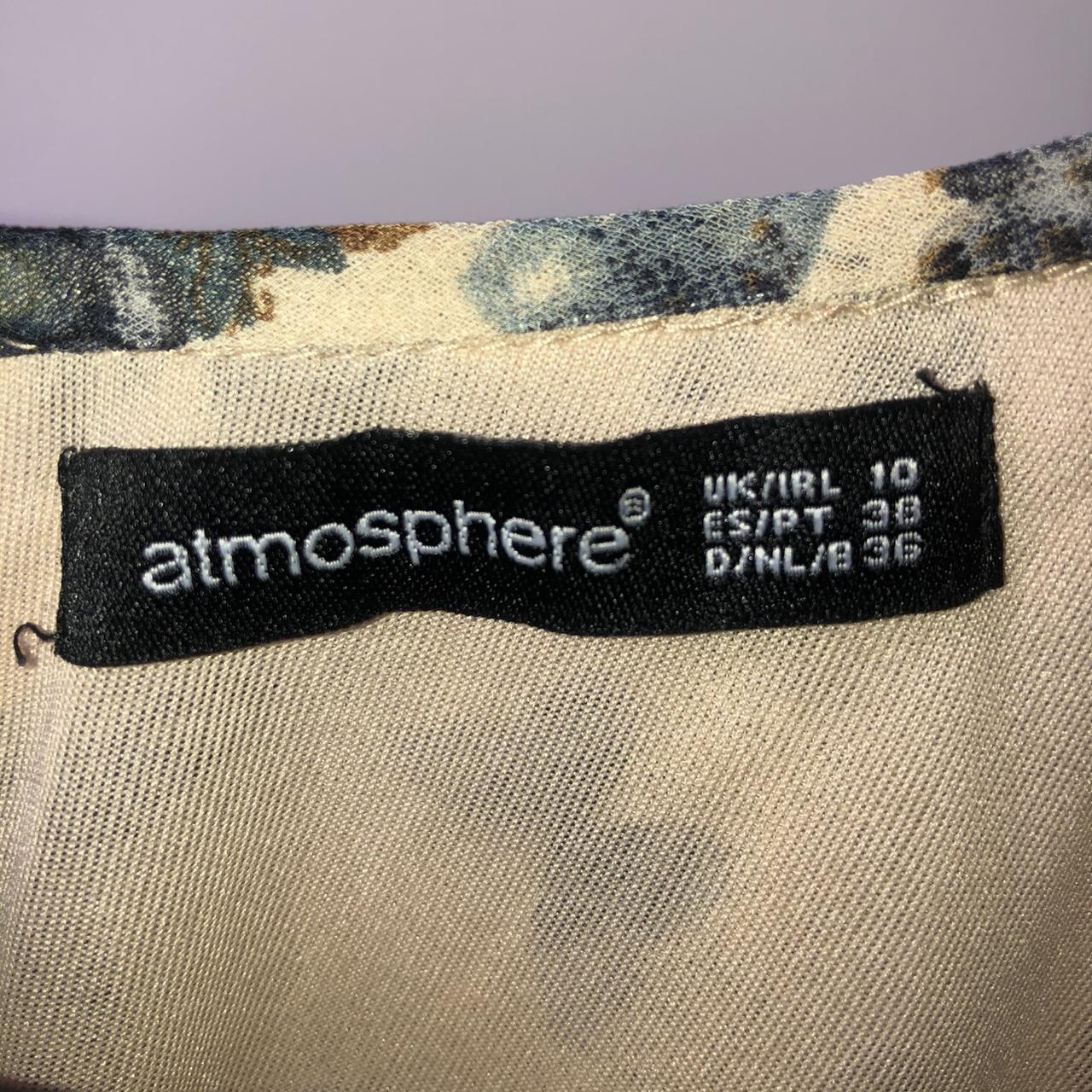 Atmosphere by Primark tan butterfly and rose print... | Depop