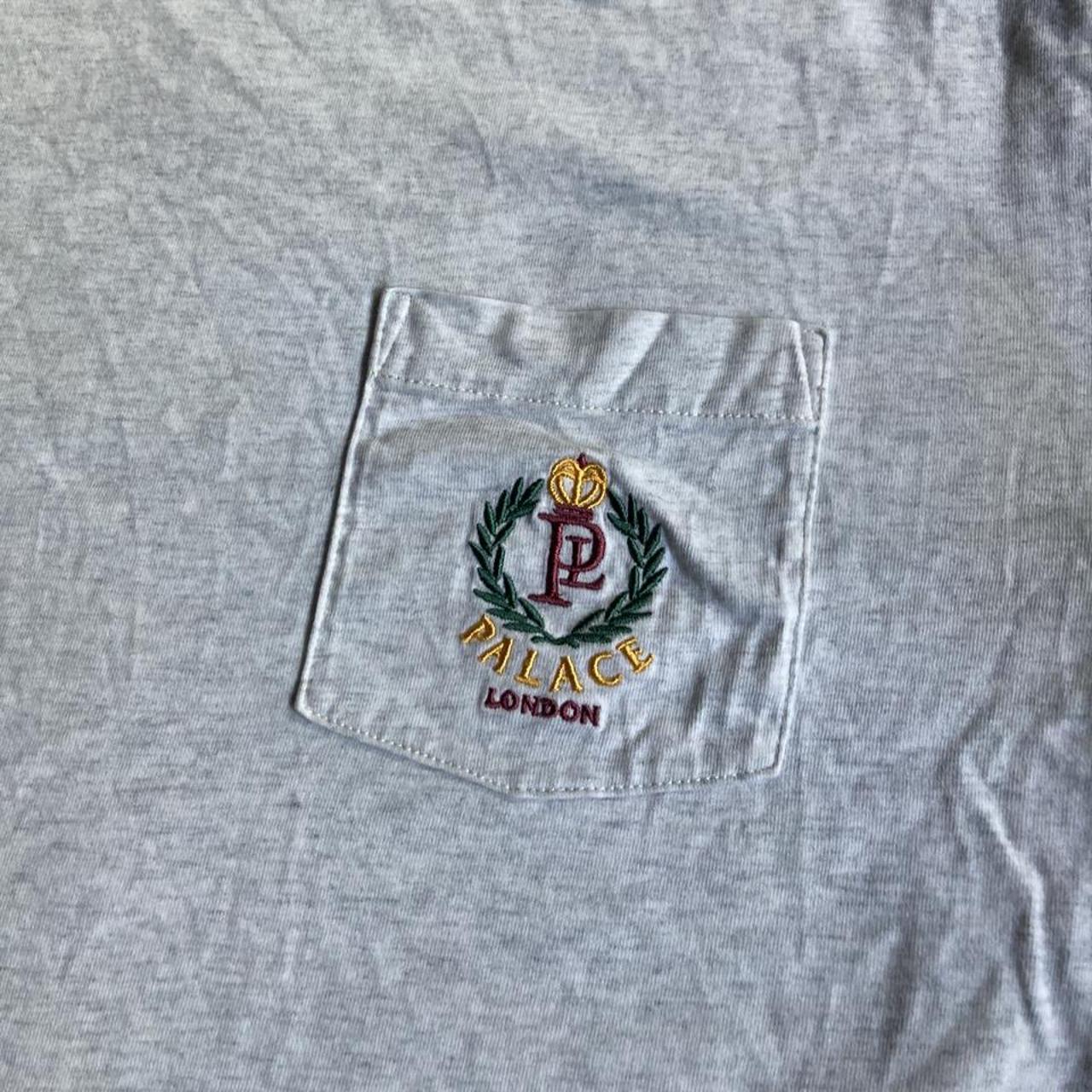 Palace Men's Grey T-shirt | Depop