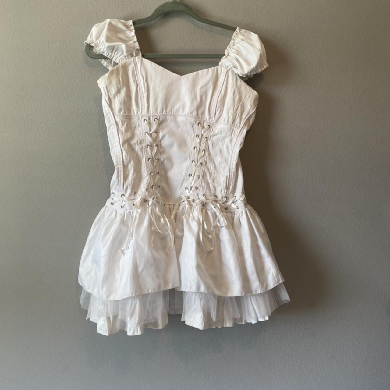Tripp NYC Women's White Dress | Depop