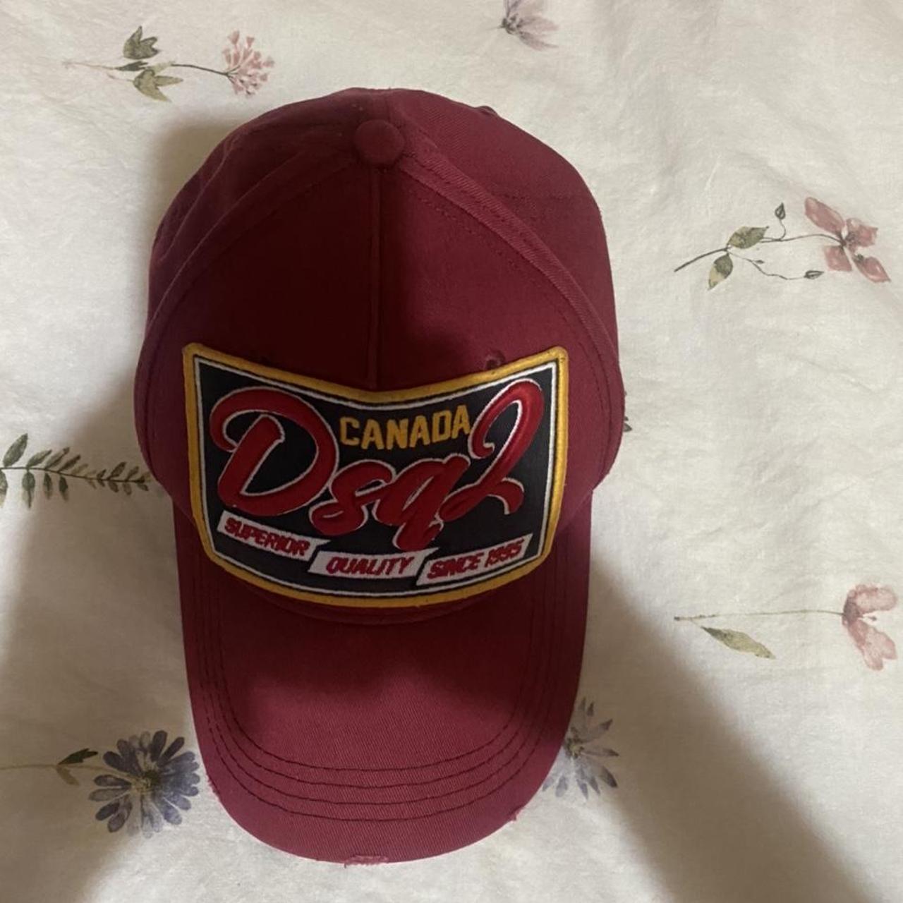 DSQ2/DSQUARED HAT in burgundy - I bought this a long... - Depop