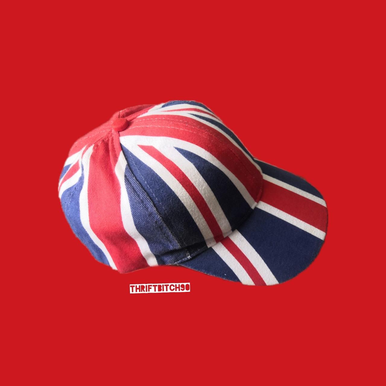 Unisex vintage Union Jack cap One Size-Velcro... - Depop