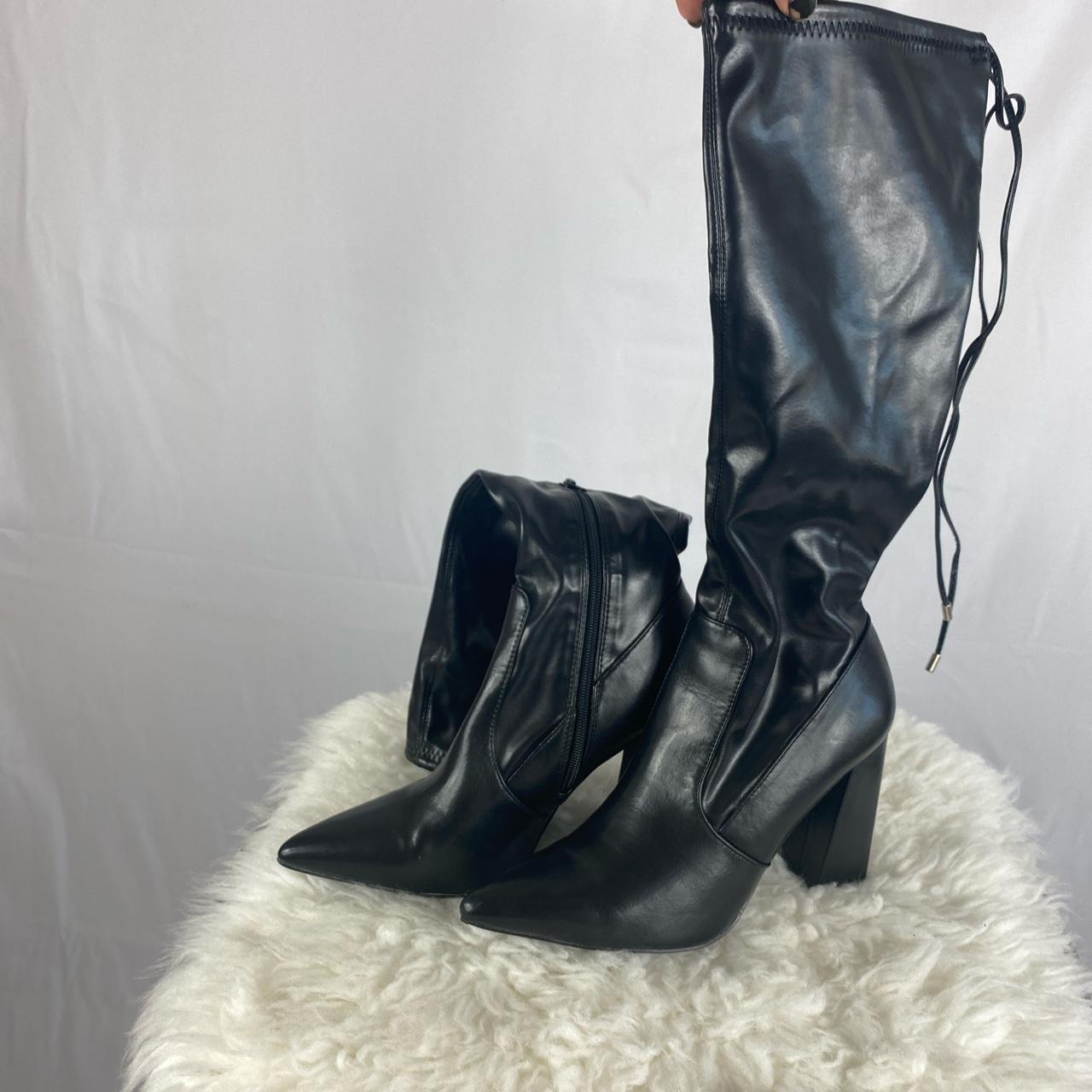 Calf high boots - Depop