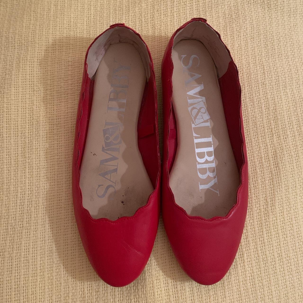 Red Sam & Libby flats will add a pop of cherry color... | Depop