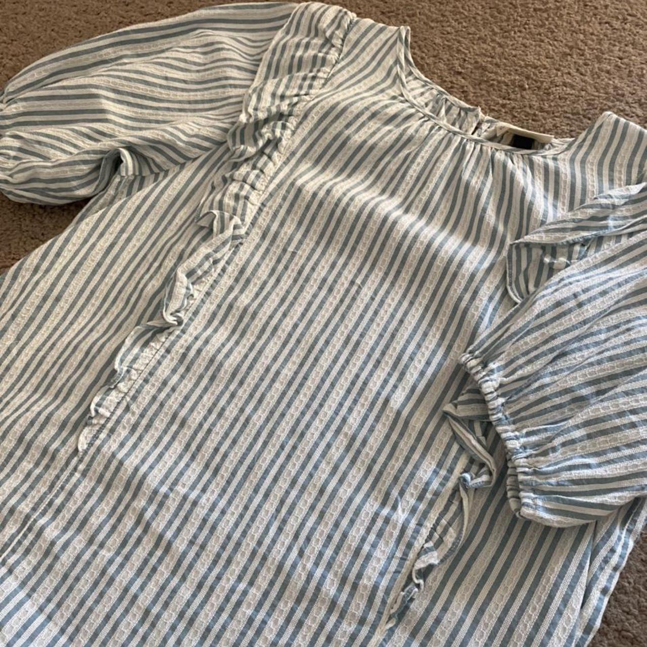 Cute target lace pattern top with ruffles on... - Depop