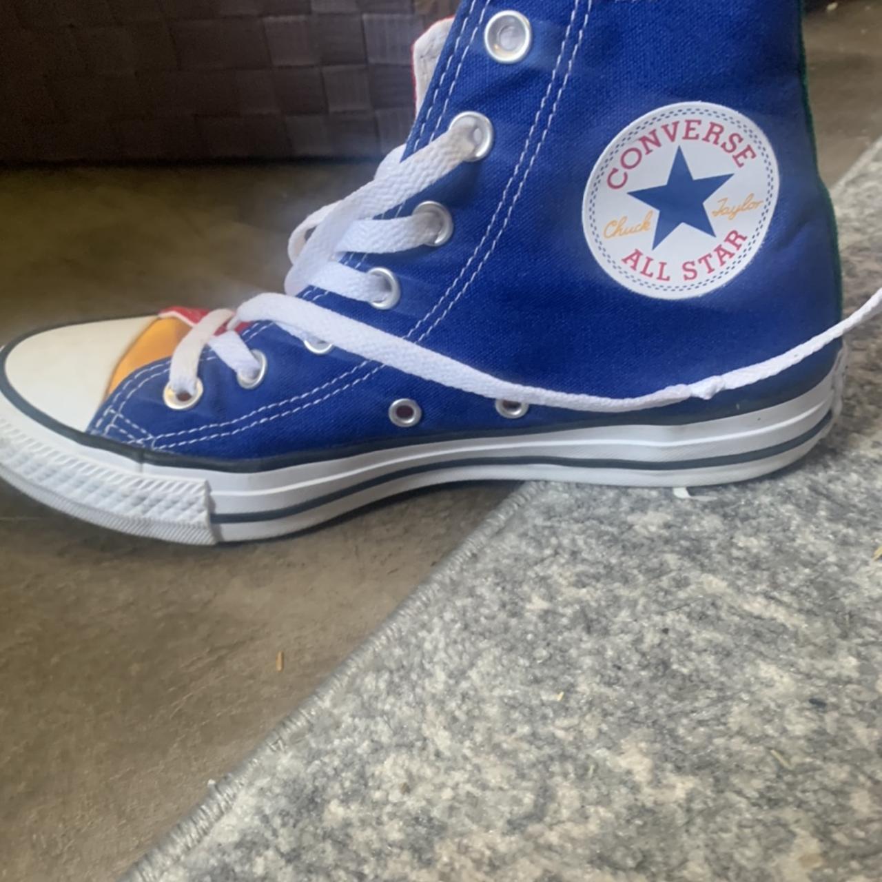LIMITED EDITION MULTI COLORED CONVERSE. Literally... - Depop