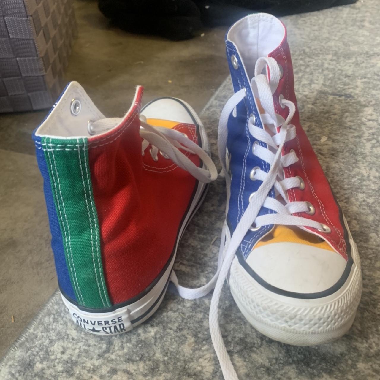 LIMITED EDITION MULTI COLORED CONVERSE. Literally... - Depop