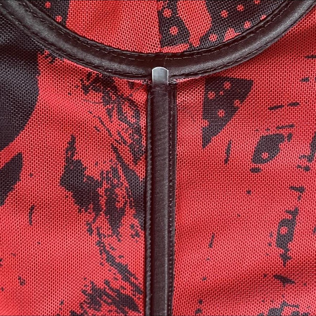 Edikted red and black corset set sold out corset... - Depop