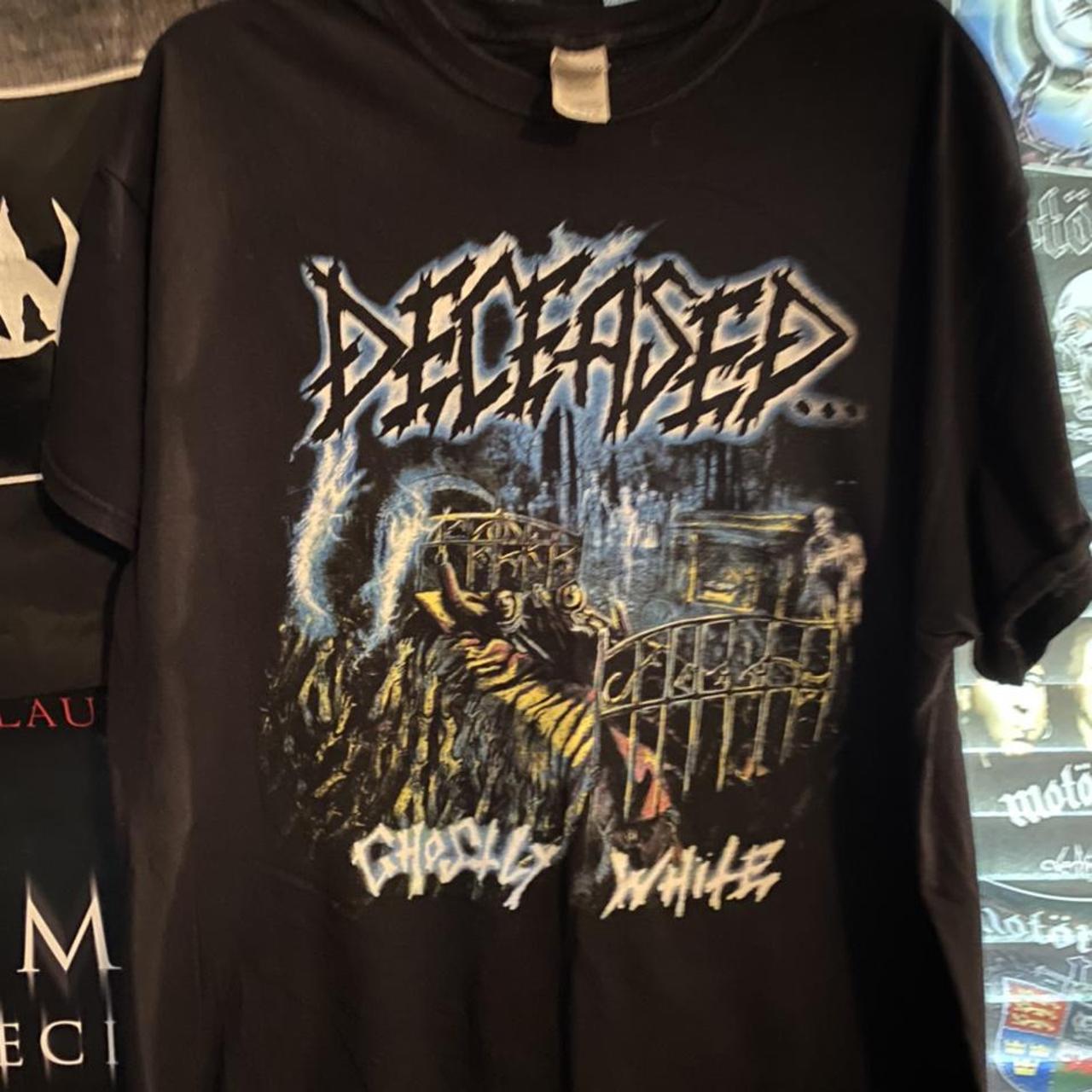 Deceased XL Ghostly White Death Metal Tee #deceased... - Depop