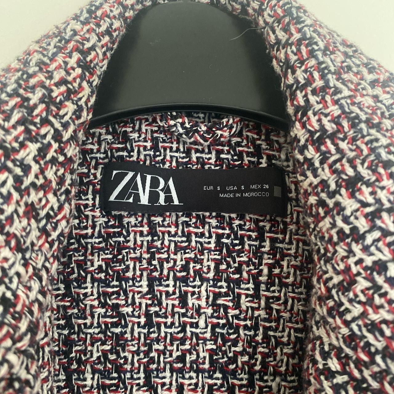 Zara tweed style shacket. Worn but in Excellent... - Depop