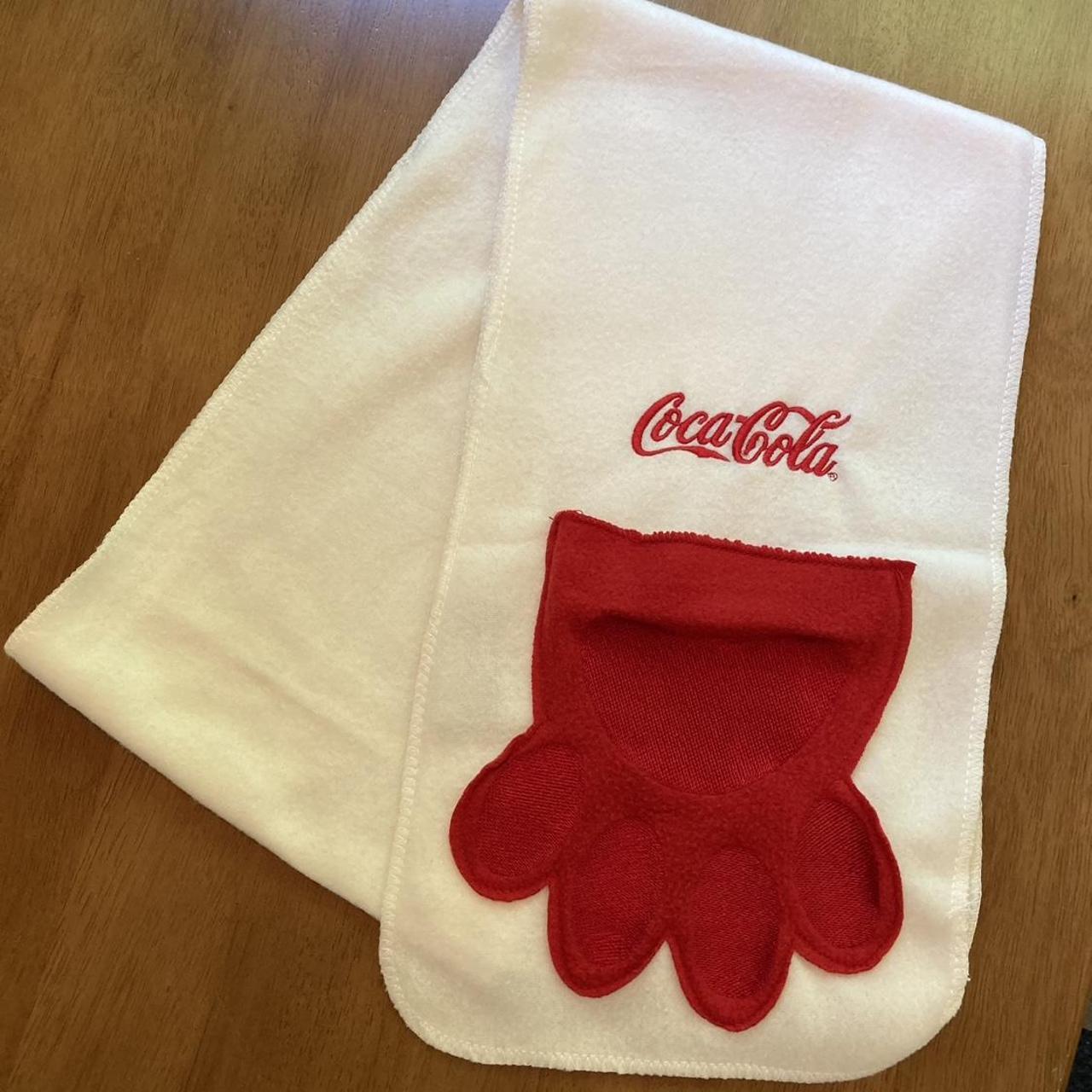 Coca-Cola Women's White and Red Scarf-wraps | Depop
