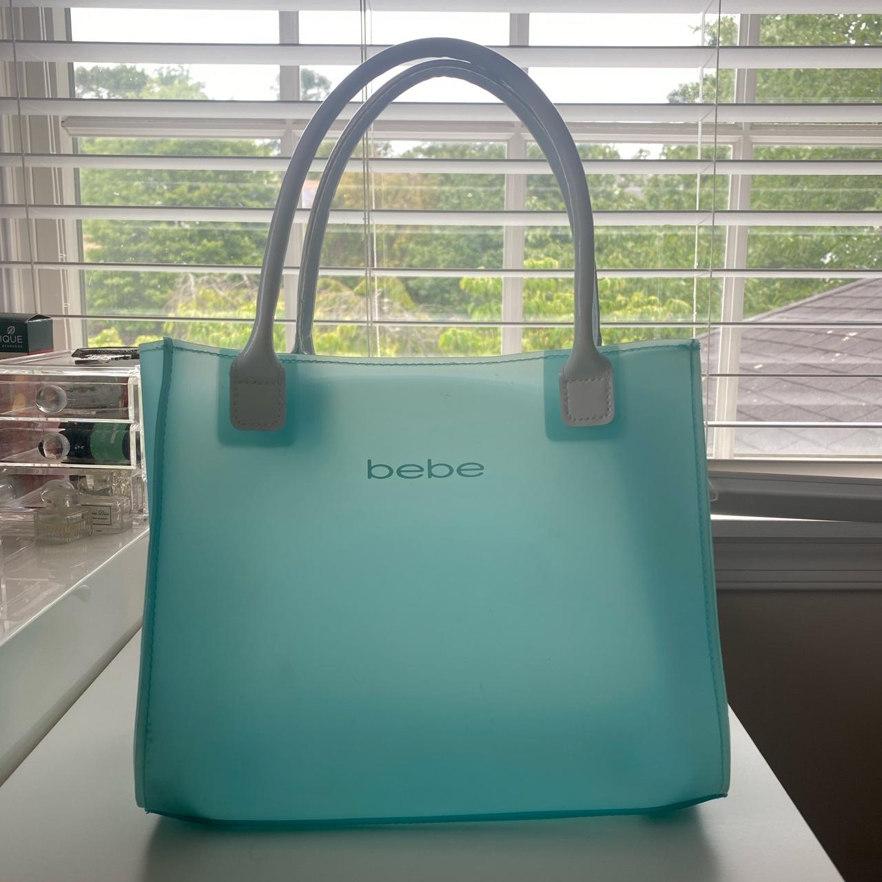 Good condition unique baby blue translucent Bebe... - Depop