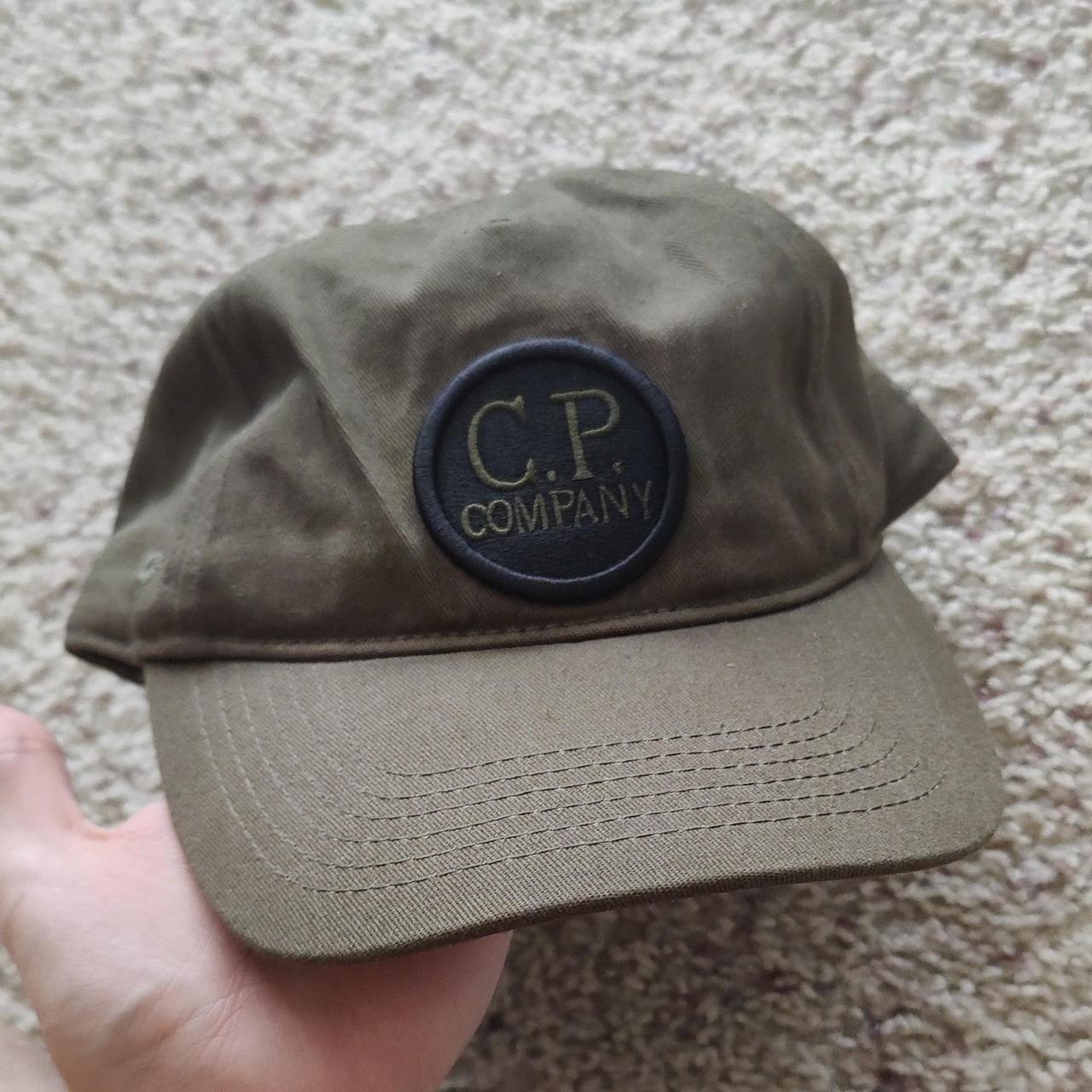 CP Company Men's Black and Green Hat | Depop