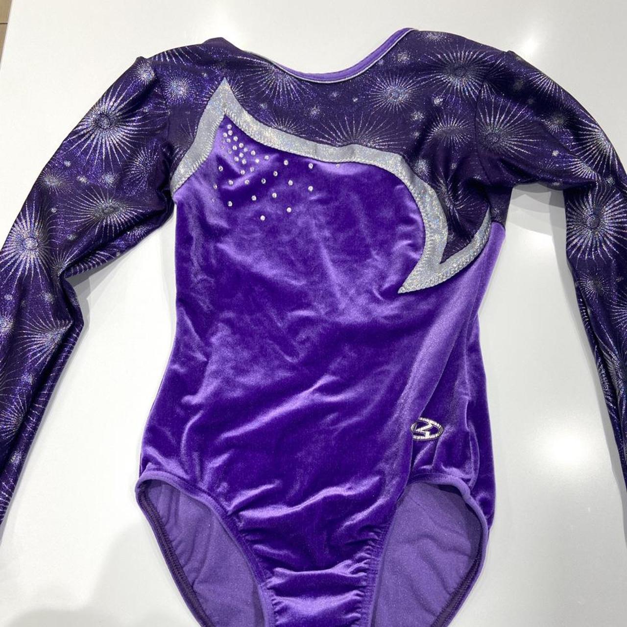 The zone Gymnastics leotard amazing quality white... - Depop