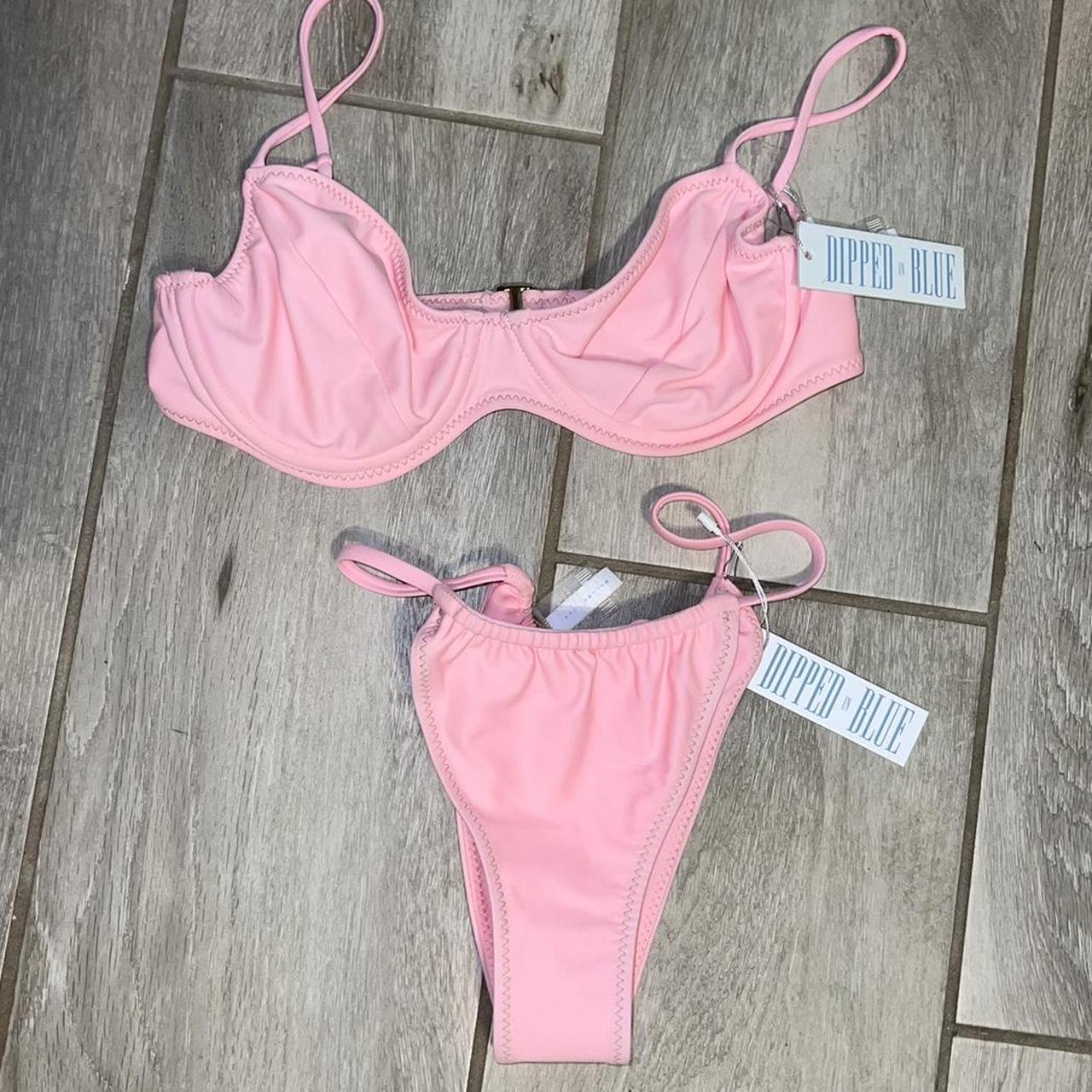 Brand New With Tags Dipped In Blue Bikini Size Depop