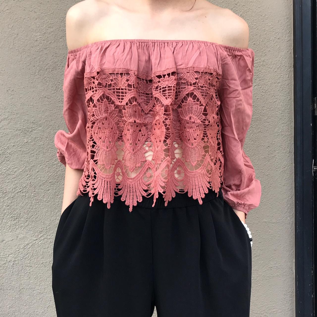 PacSun Women's Pink Blouse | Depop