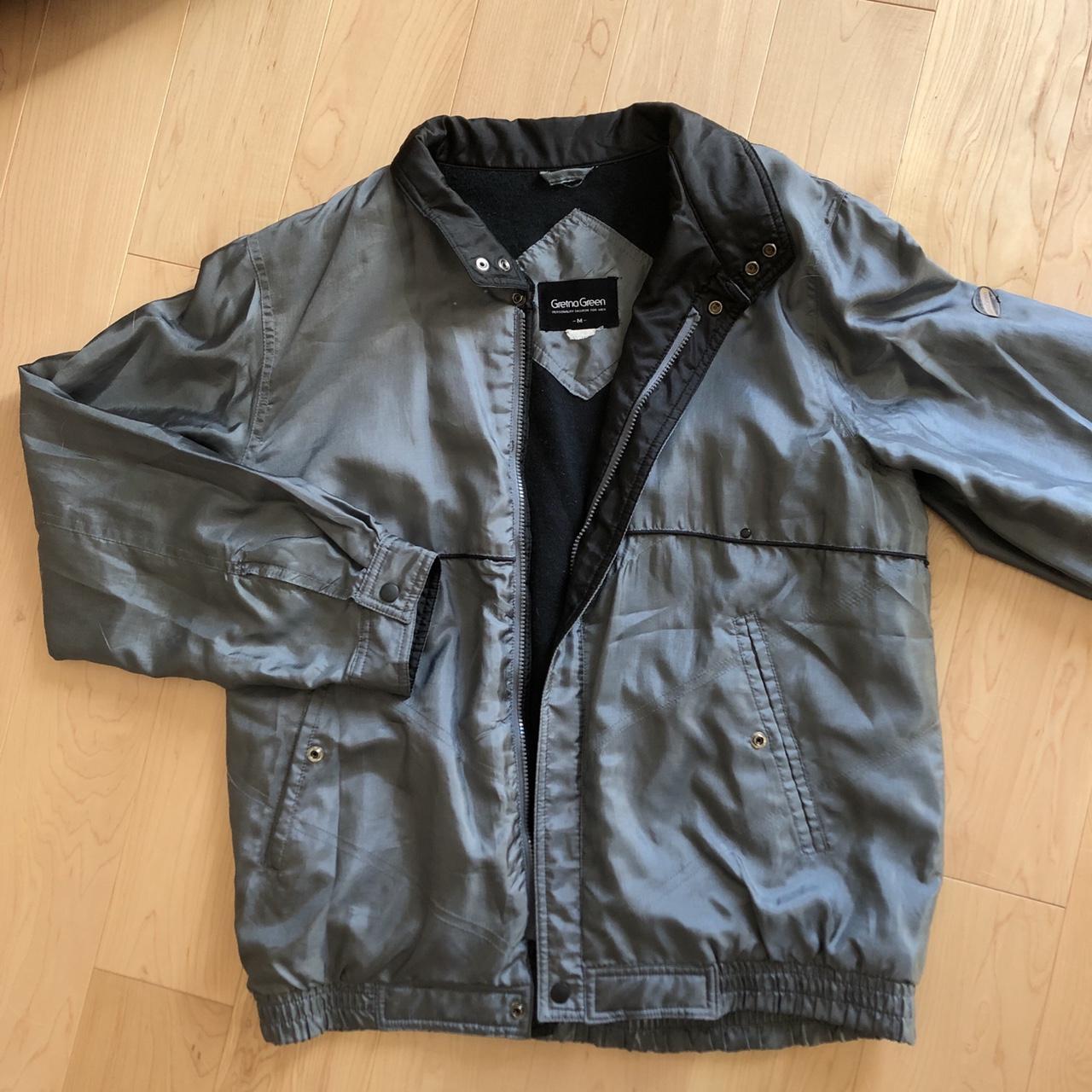 vintage light jacket piling on inside due to being... - Depop