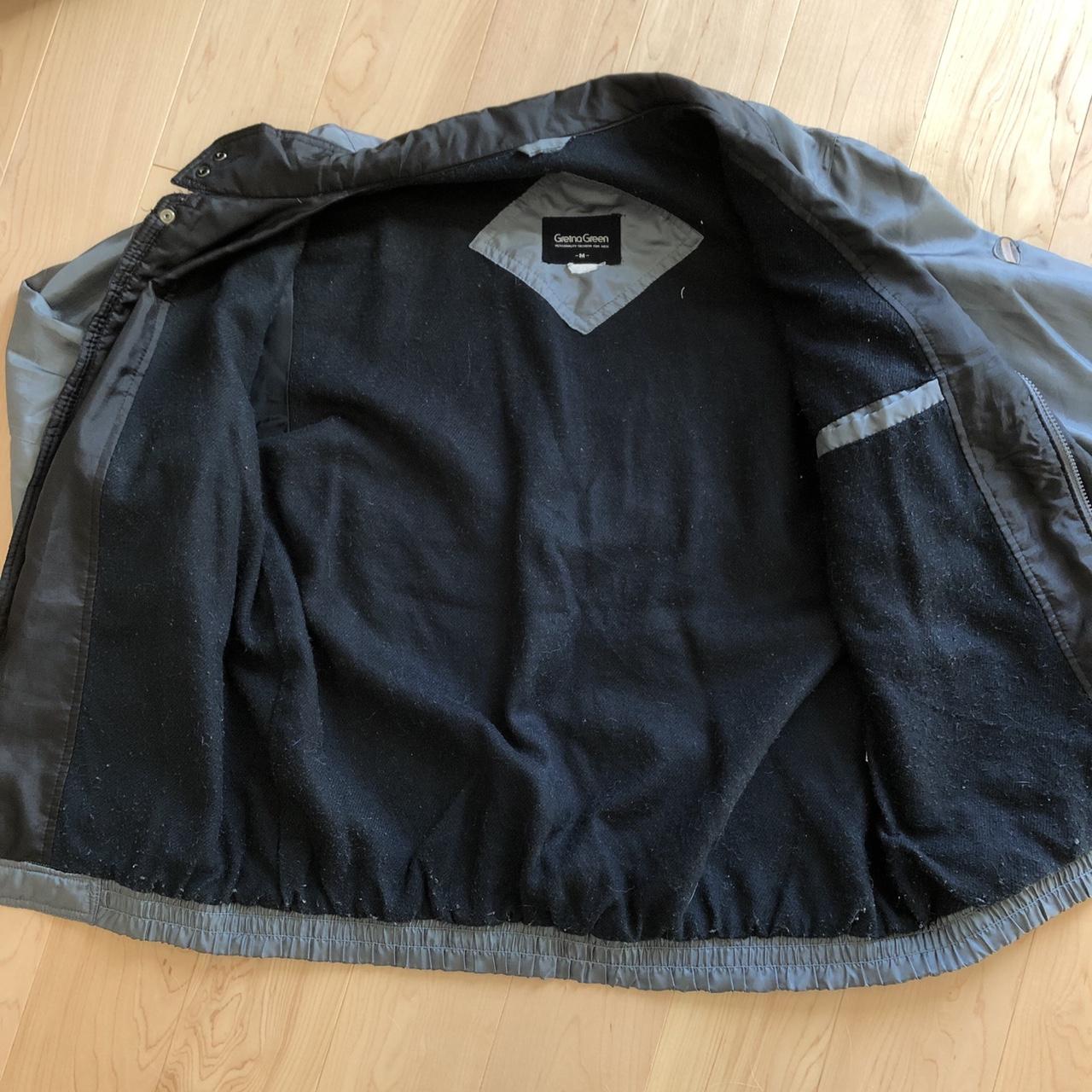 vintage light jacket piling on inside due to being... - Depop