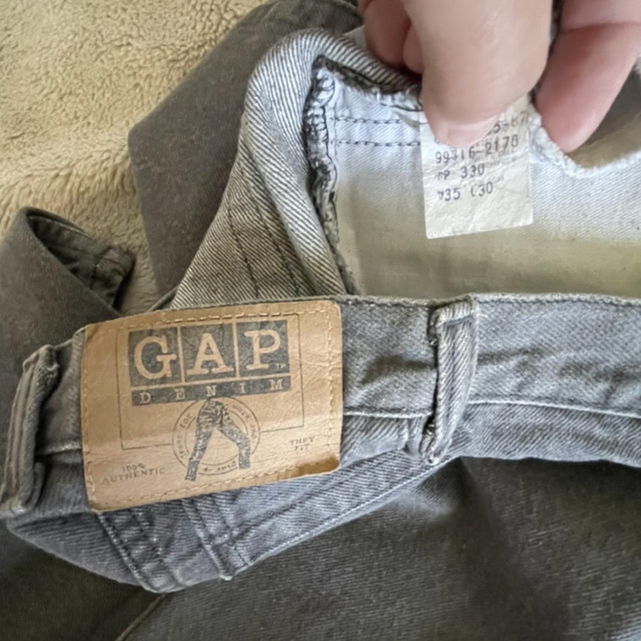 90's Gap high waist jeans Awesome gray color No... - Depop