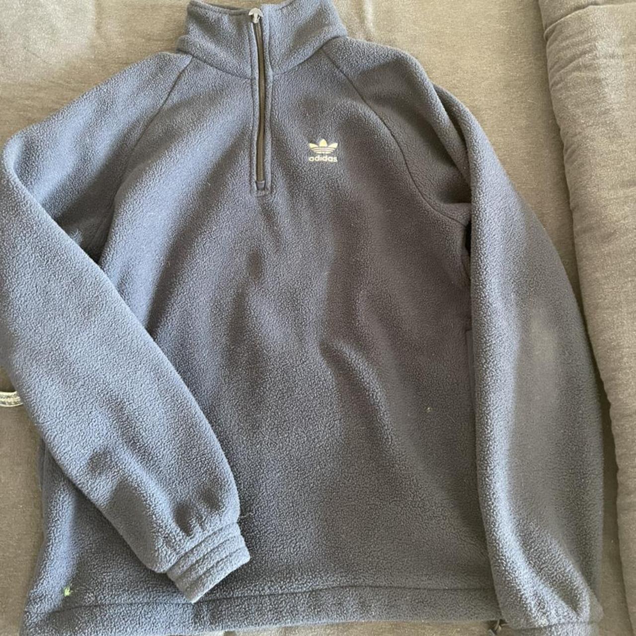 The coolest adidas fleece. Mens medium but fits... - Depop