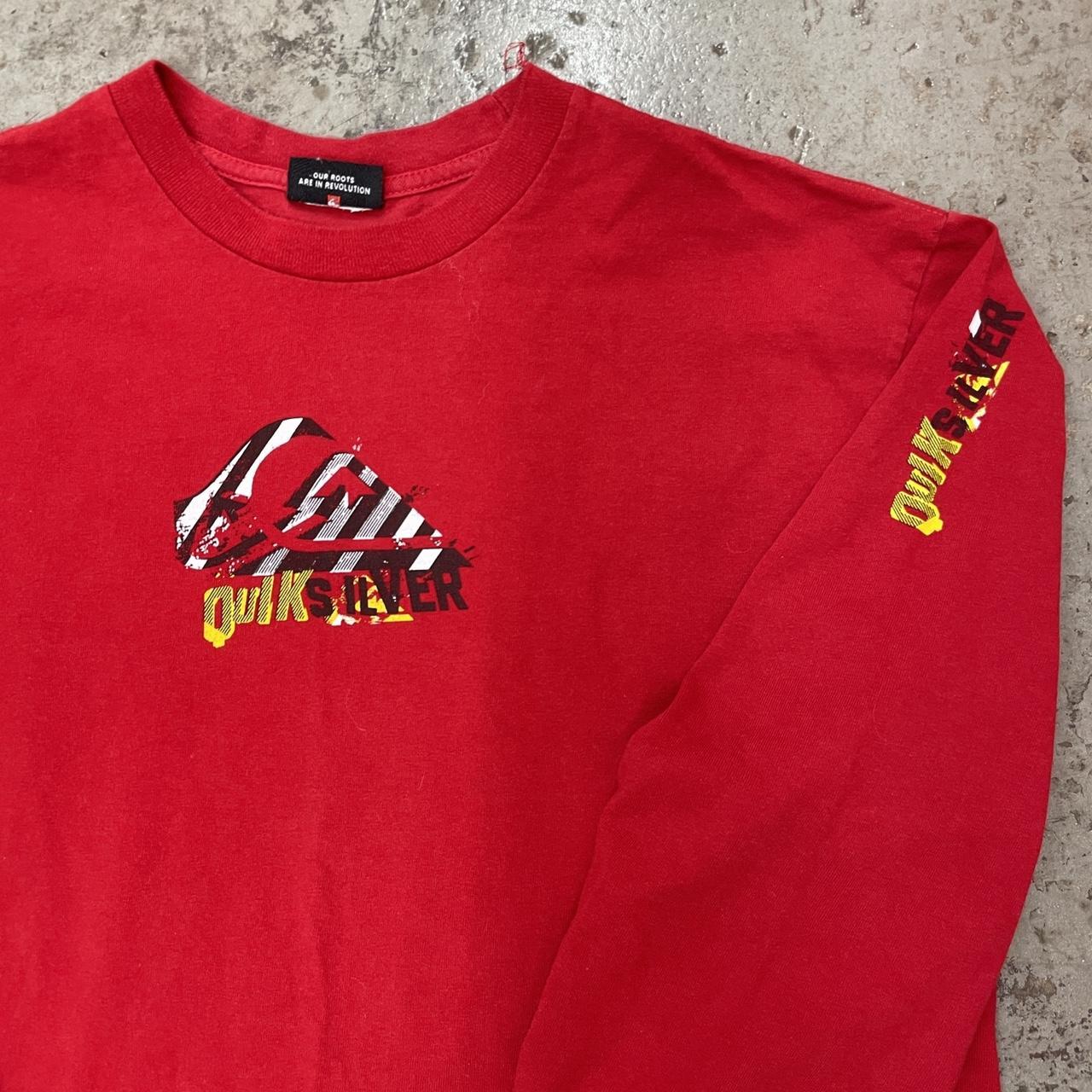 vintage 1990s quicksilver graphic long sleeve... - Depop
