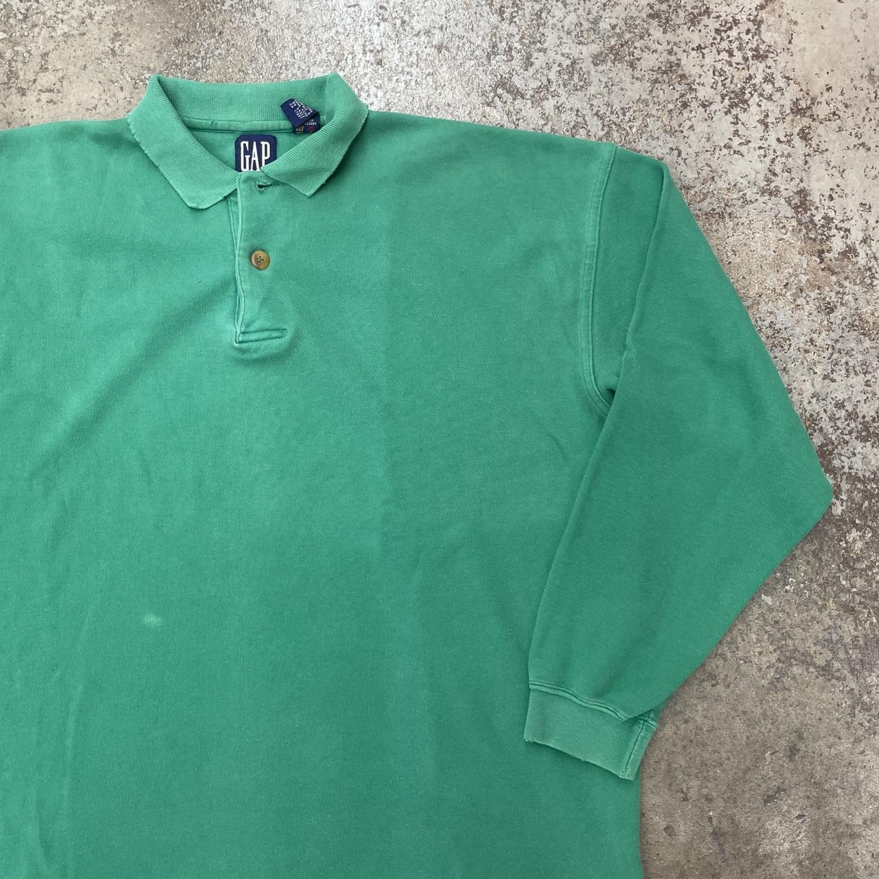 vintage 1990s gap Long sleeve rugby polo shirt Fit... - Depop