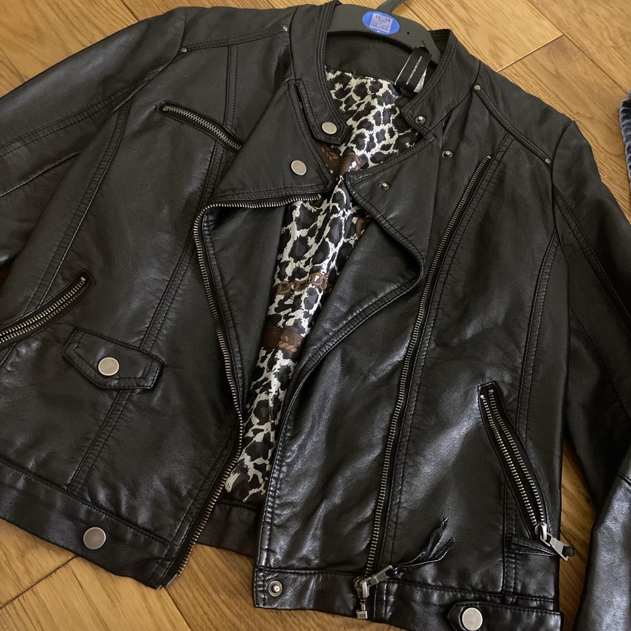 Isabel London black leather jacket Worn a few... - Depop