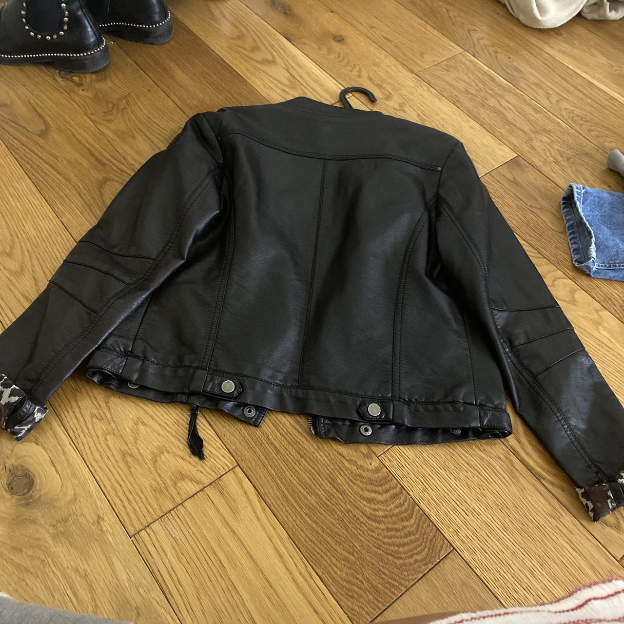 Isabel London black leather jacket Worn a few... - Depop