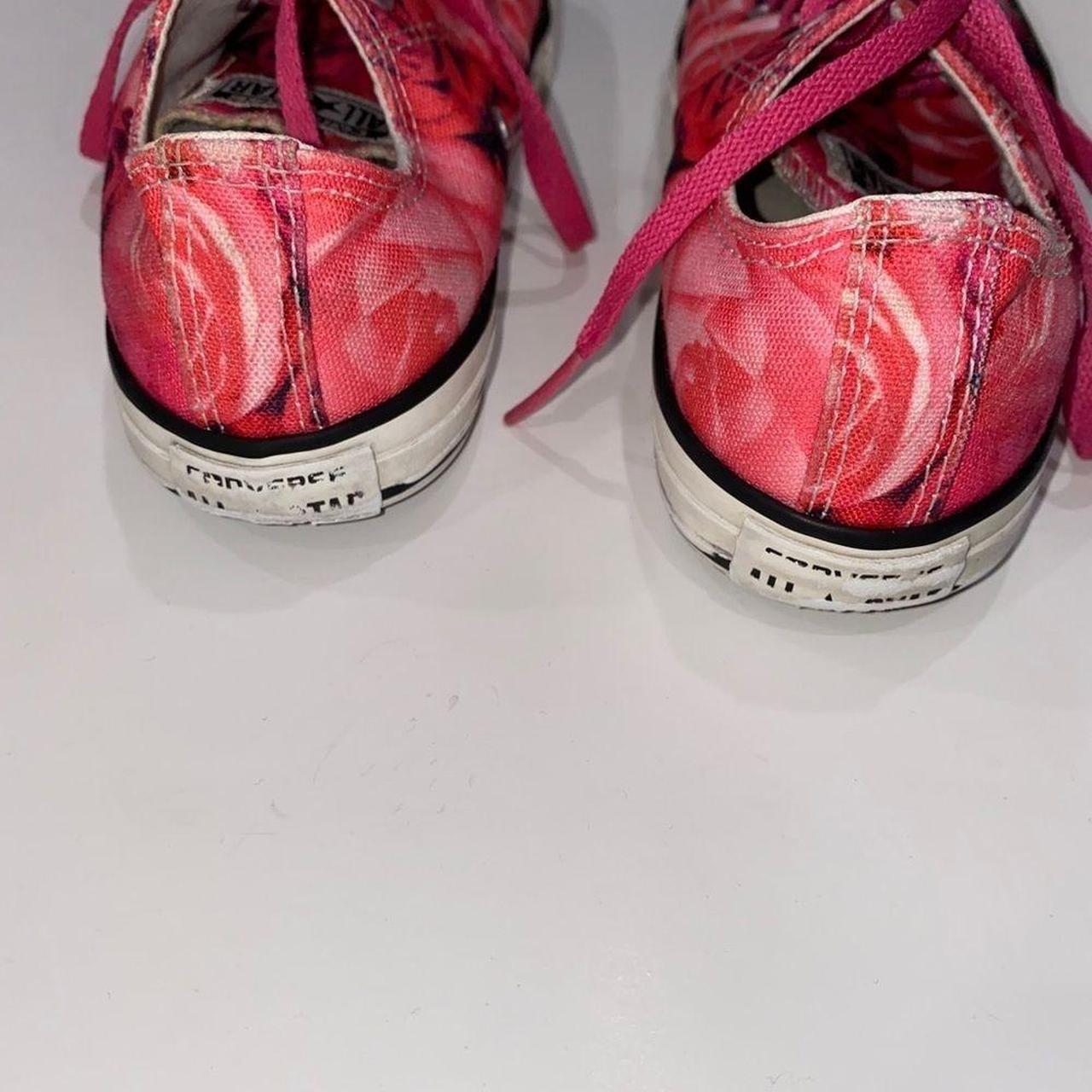 Converse Sneakers, Big Girls Size 3, Floral Print,... - Depop
