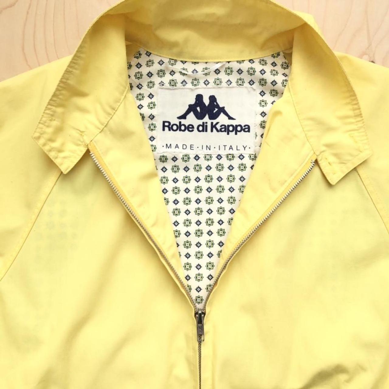 Robe di Kappa vintage Italian yellow Harrington... - Depop