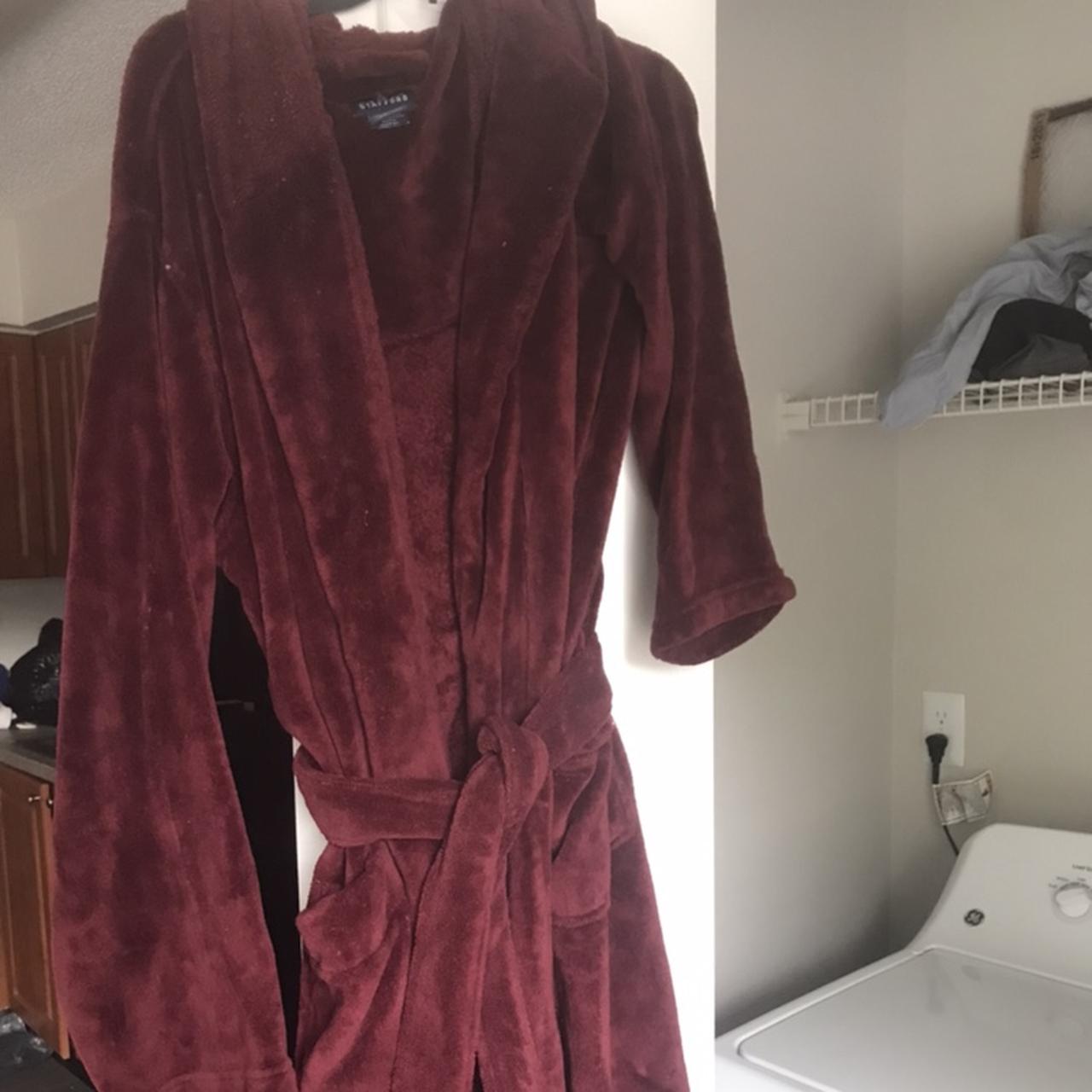 Men’s dark red robe from Macy’s! Only worn once by... - Depop