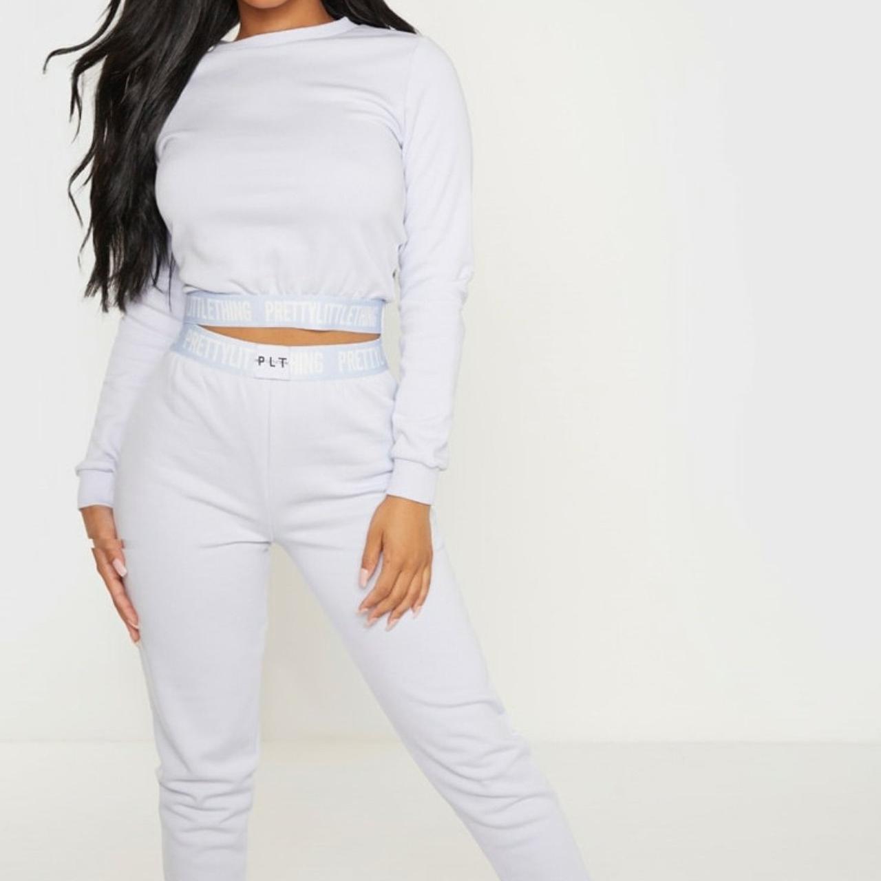 Baby pastel blue PLT pretty little thing tracksuit... | Depop