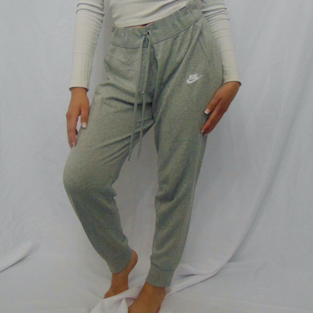 Grey Nike Sweatpants Grey cotton Nike sweatpants... - Depop