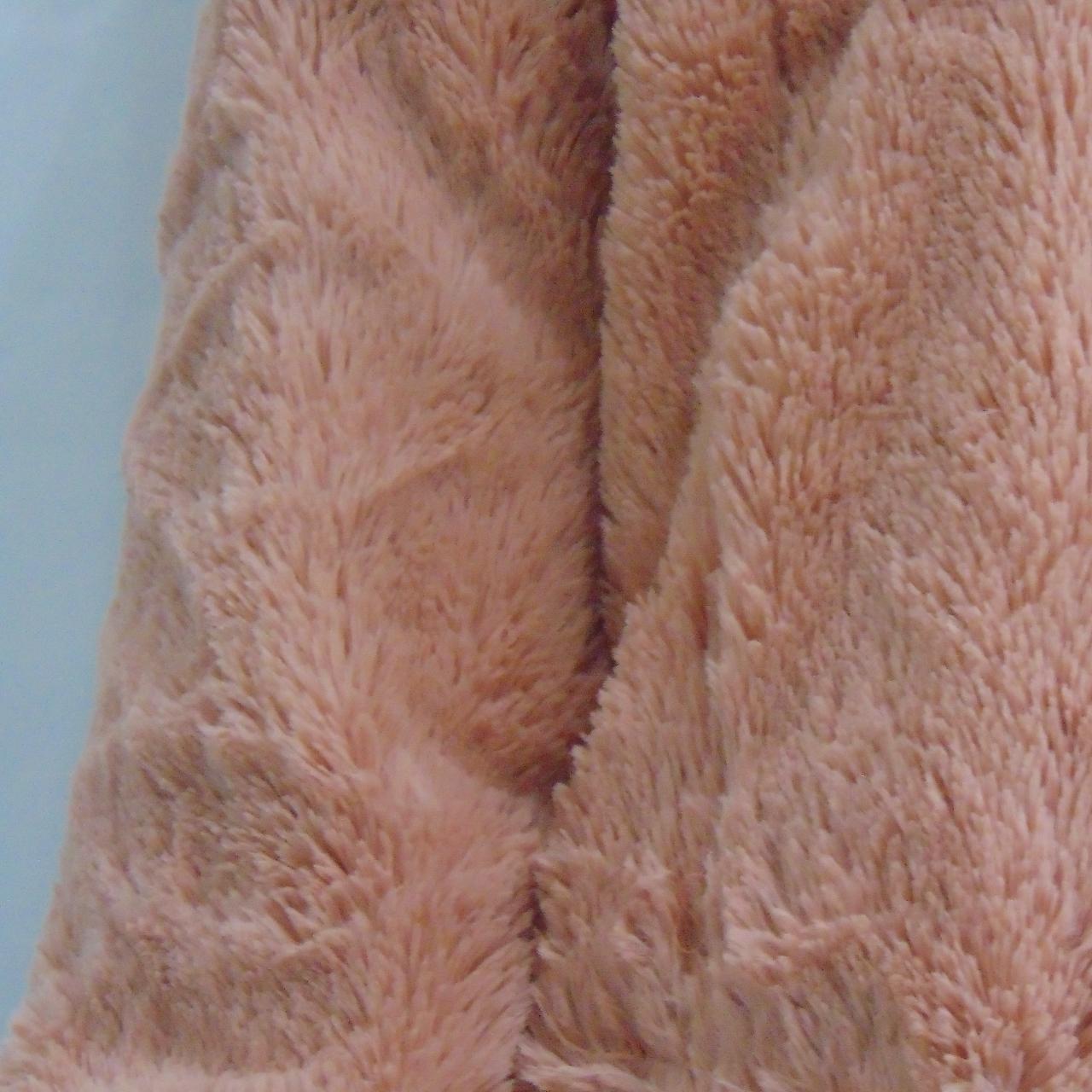 Fluffy Pink Jacket Fluffy pink zip up jacket with... - Depop