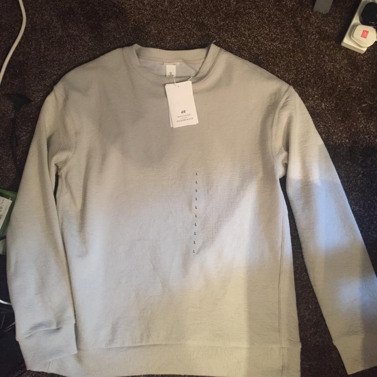 H&M X David Beckham beige jumper! OUT OF STOCK... - Depop