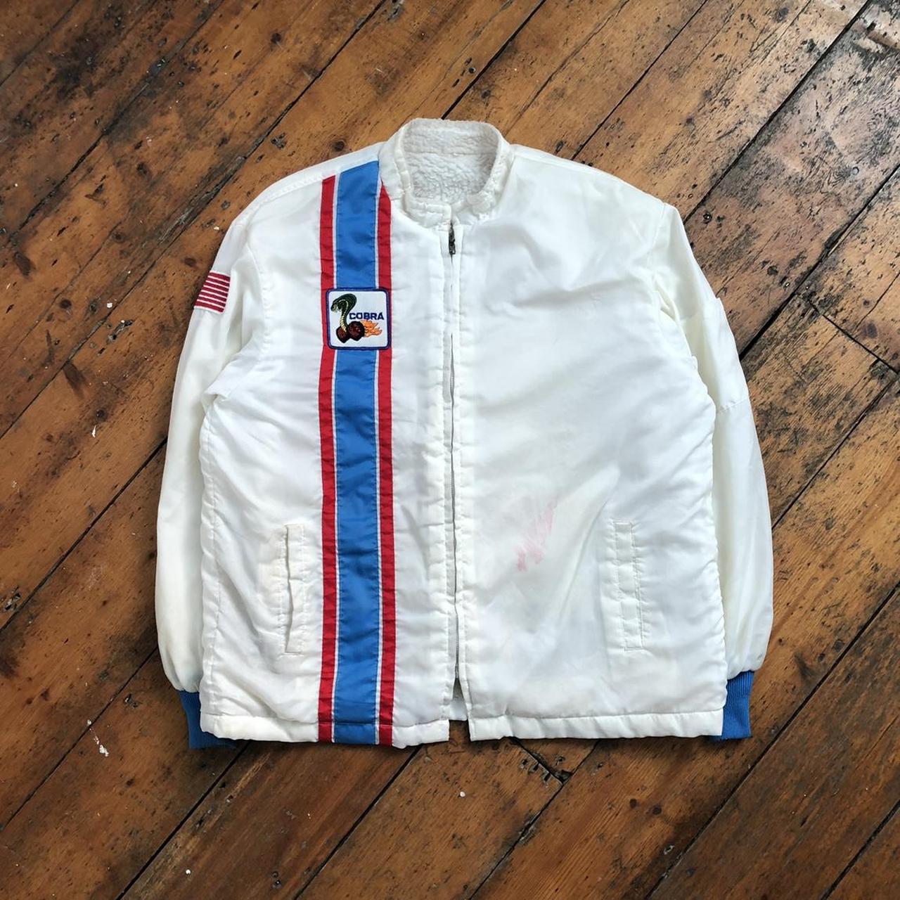 Vintage Ford Cobra Mustang Racing Jacket... - Depop