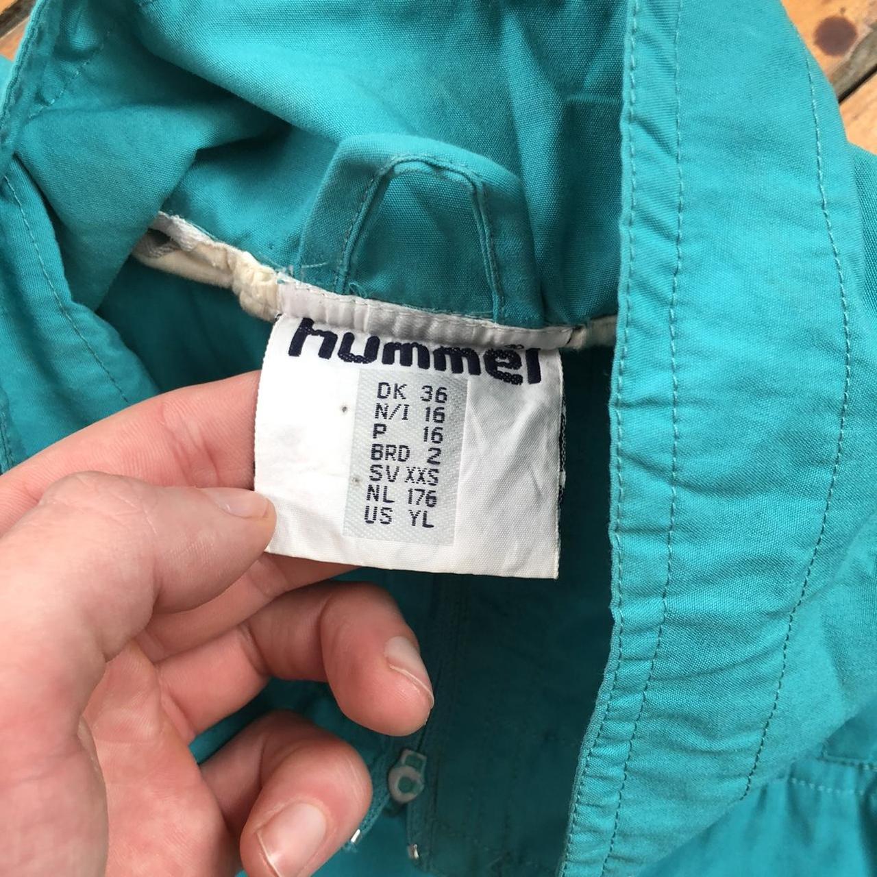 Vintage Hummel Windbreaker Teal Vintage 90s Hummel... - Depop