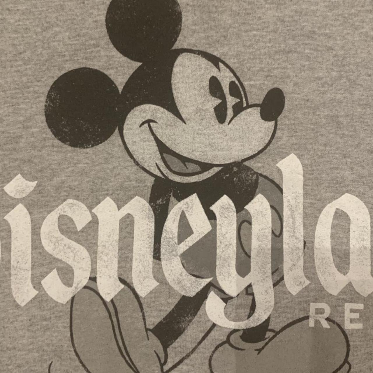 Grey Mickey Mouse Disney Disneyland Sweatshirt May... - Depop
