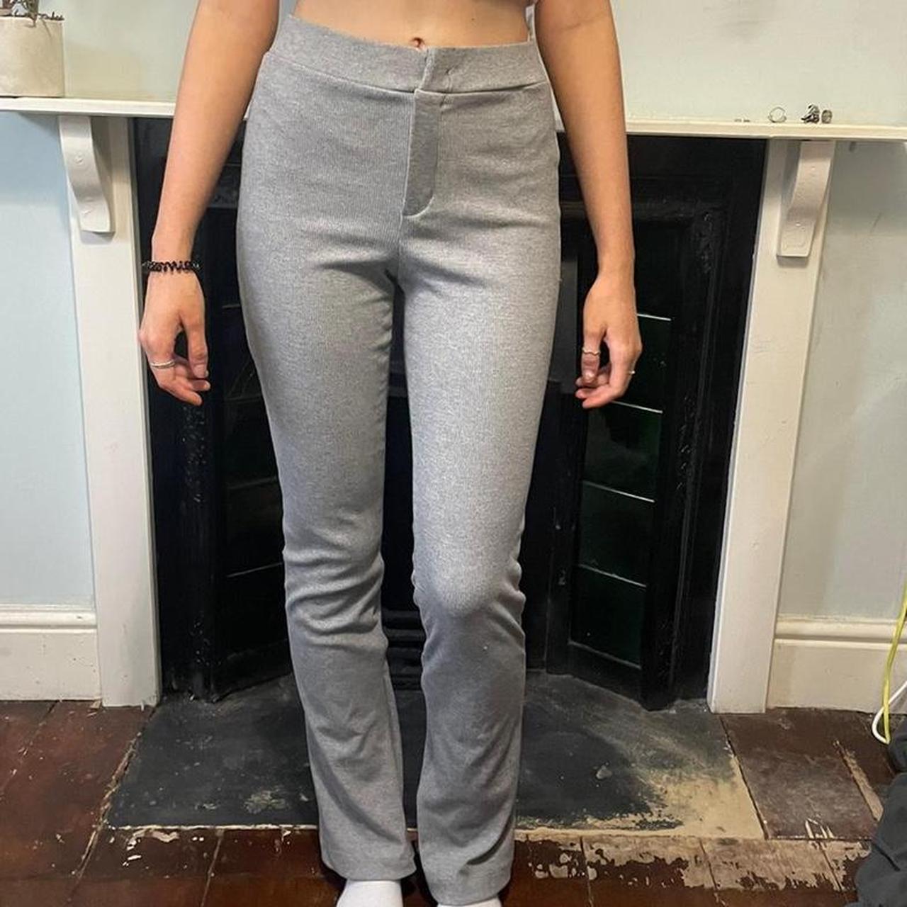 ribbed flares can be styled up or down really... - Depop