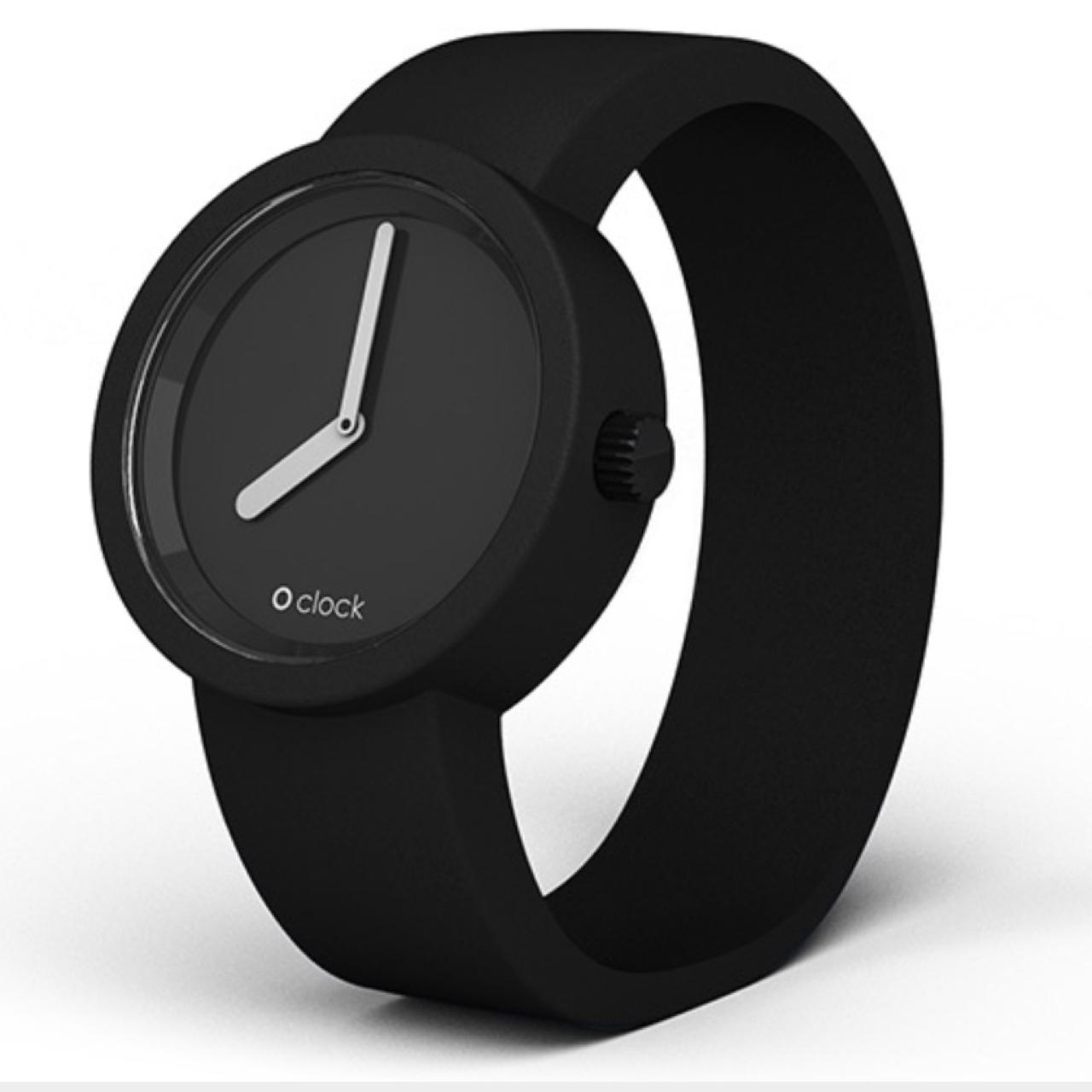 O'clock black silicone watch ... #Oclock RRP £45... - Depop