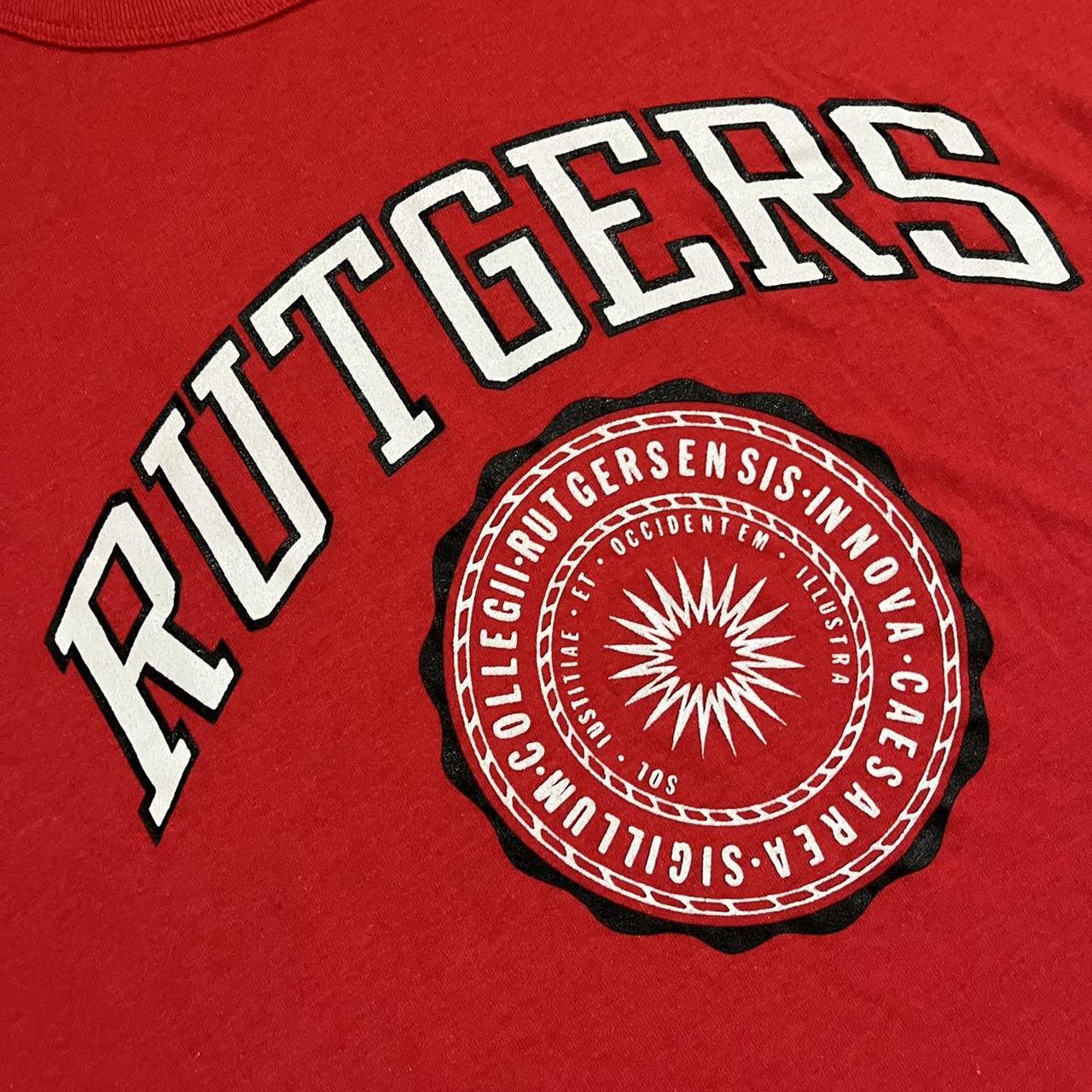 Vintage 80s Rutgers University Tee Champion made in... - Depop