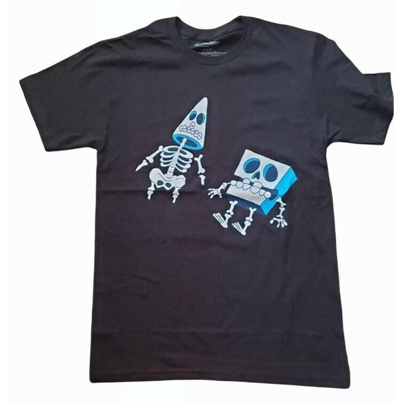 SpongeBob SquarePants Patrick Star Skeleton T-Shirt... - Depop