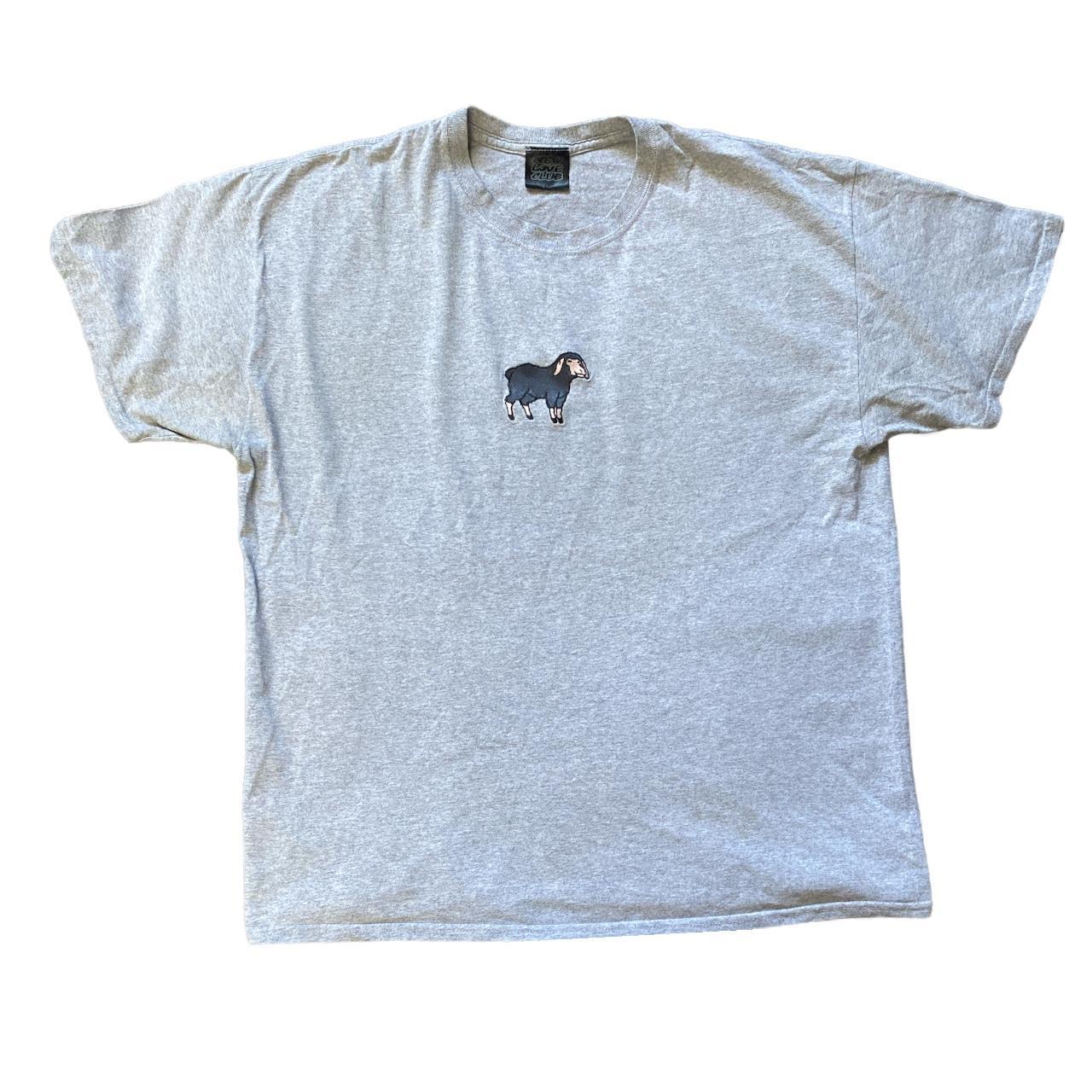 New Love Club Black Sheep T-Shirt Embroidered... - Depop