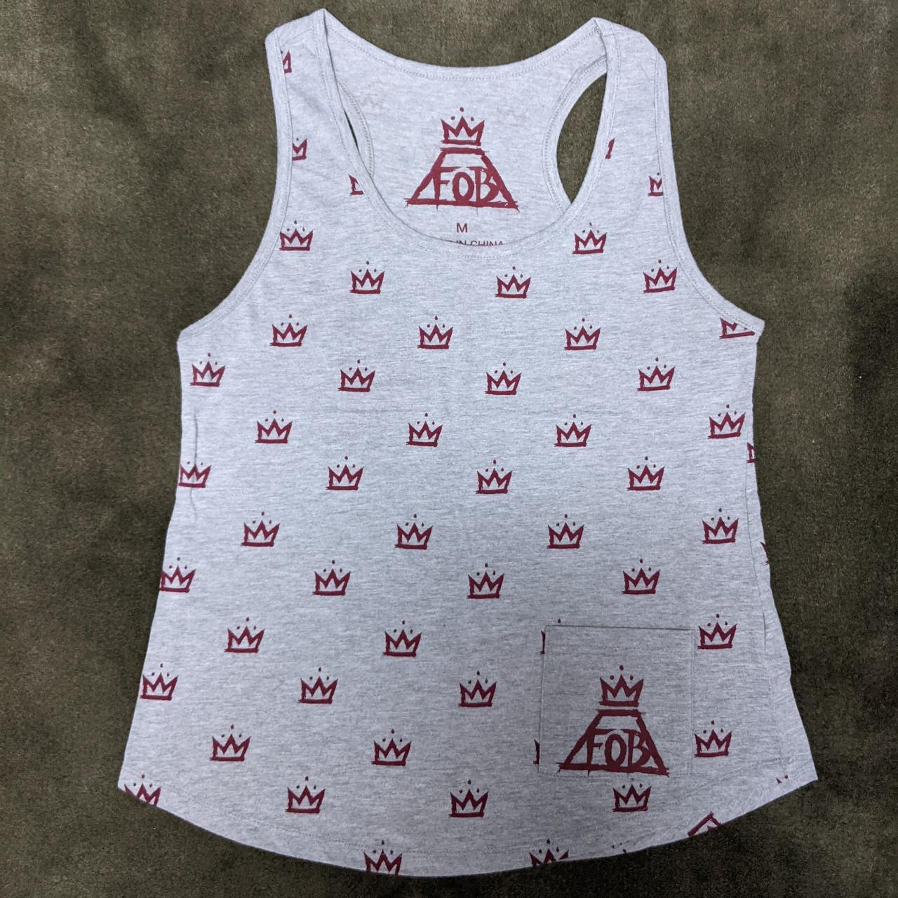 Fall Out Boy crown tank top jr's medium #falloutboy... - Depop