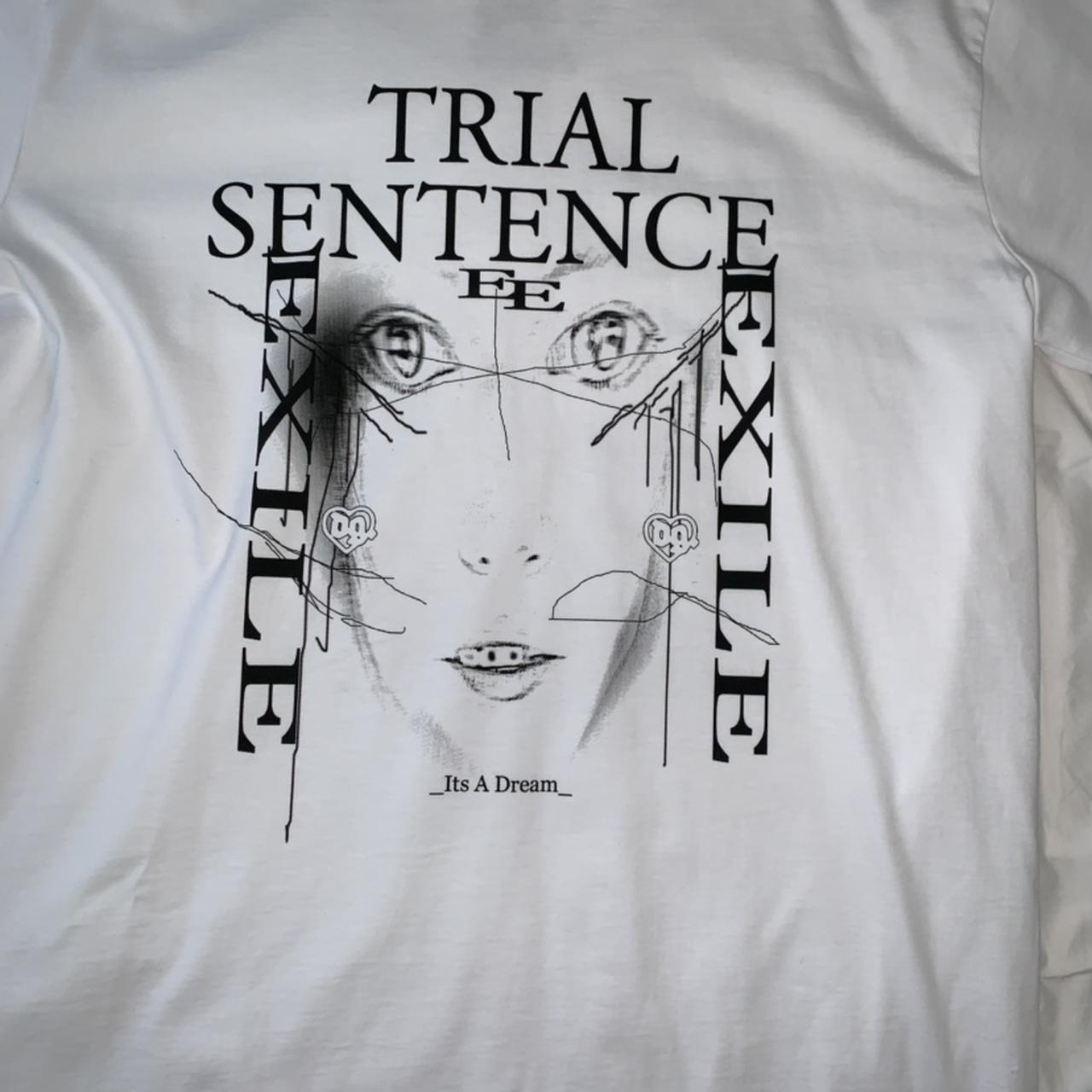 SOLD BLADEE TRIAL SENTENCE EXILE TEE SIZE: L 100%... - Depop