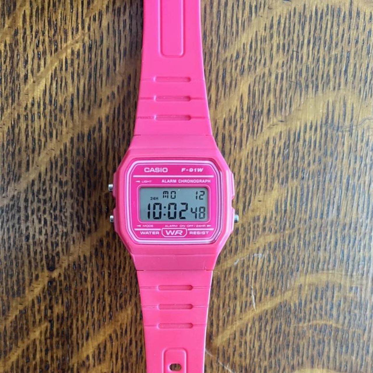 Casio Men's Pink Watch | Depop