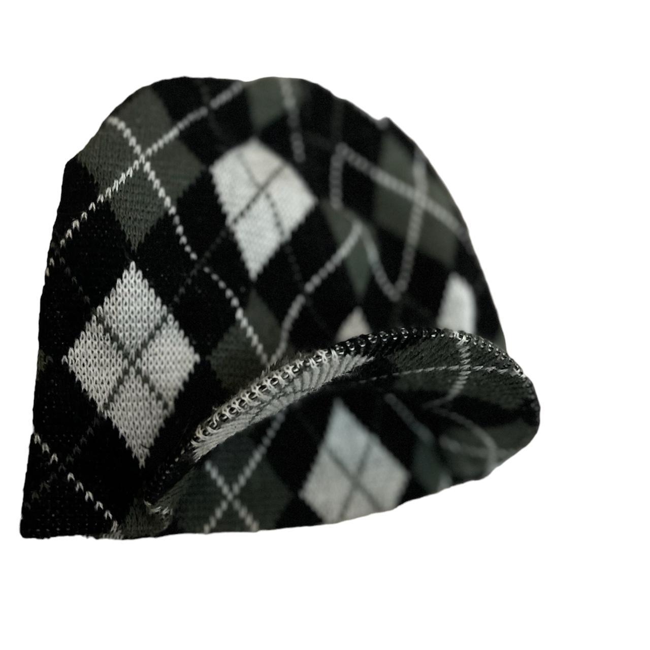 y2k vintage argyle cap beanie. flat cap x beanie x... - Depop