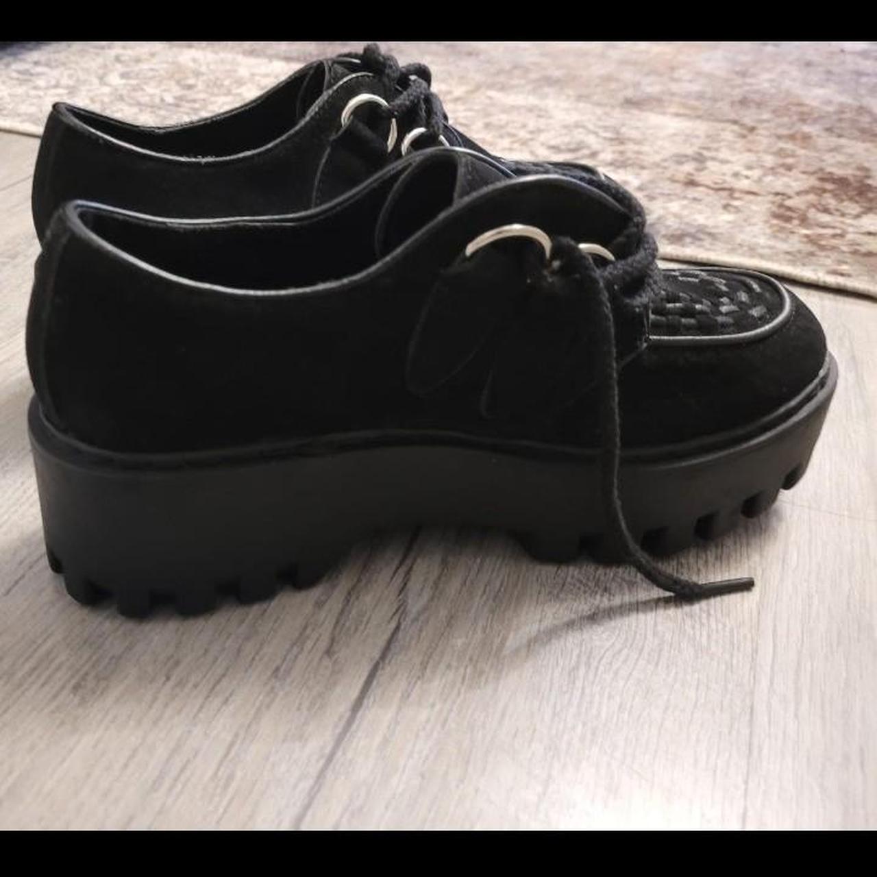 Truffle collection Chunky lace up shoes in Black... - Depop