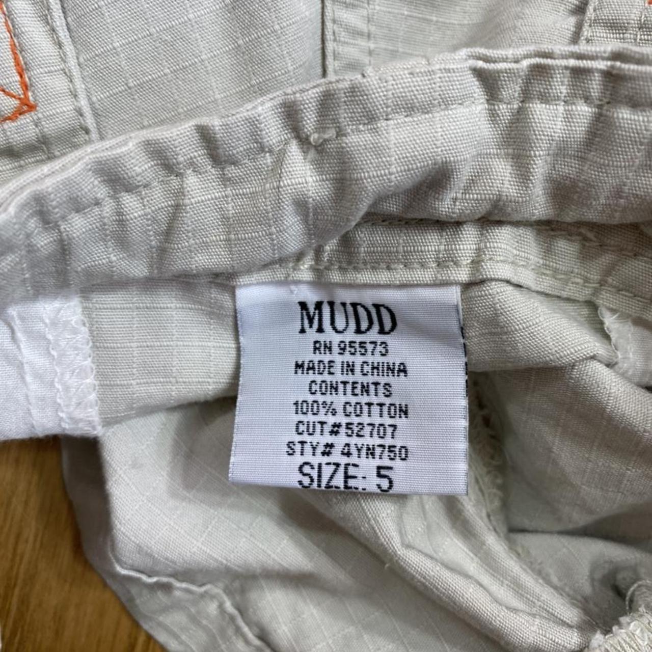 Y2K Mudd Beige Khaki Orange Mid Rise Cargo Skater... - Depop